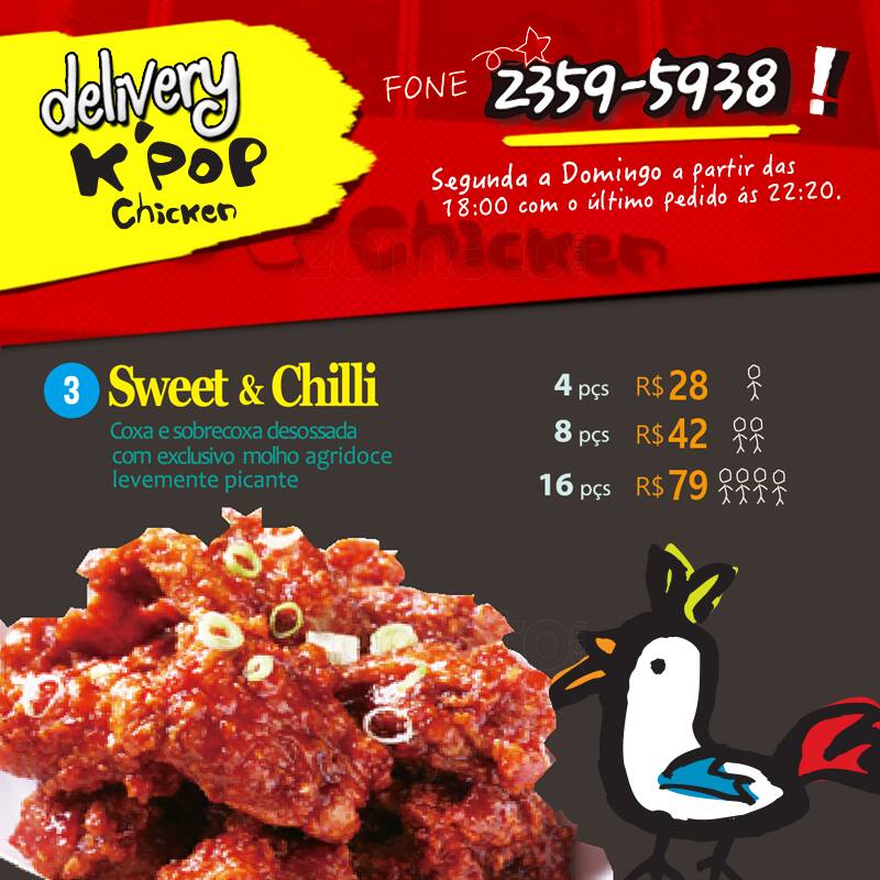 Menu em K'pop Chicken Santa Cruz restaurante de fast food, São Paulo ...