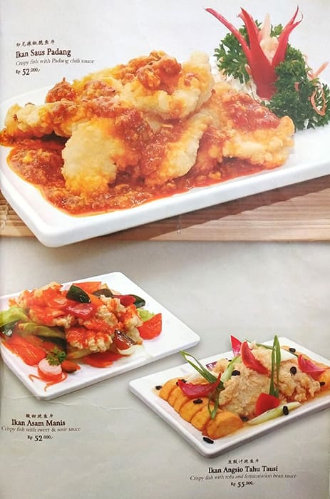 Menu at Eaton restaurant, Jakarta, One Belpark Mall