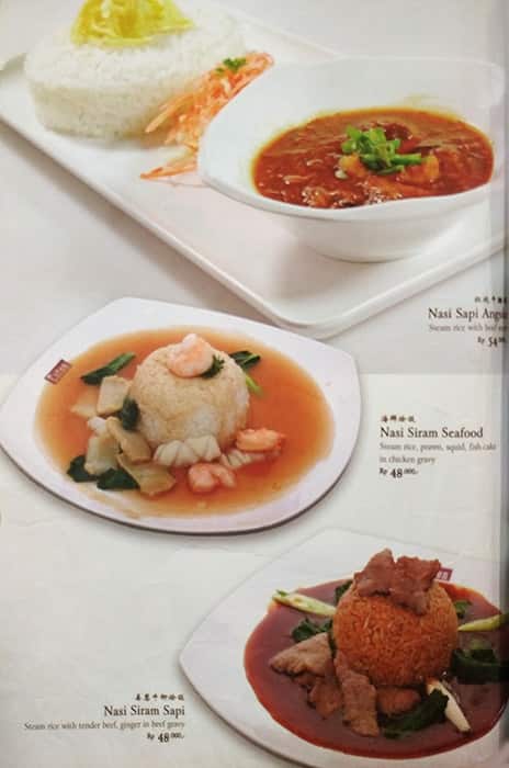 Menu at Eaton restaurant, Jakarta, One Belpark Mall