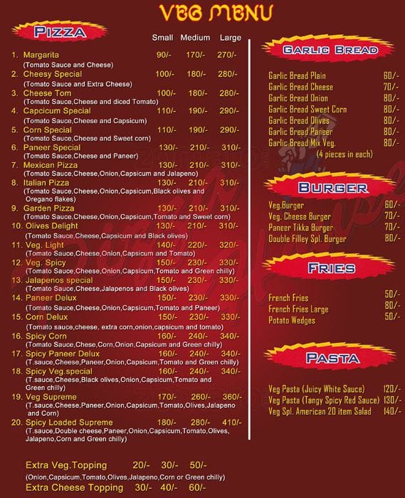 Pizza House Menu, Menu for Pizza House, Malakpet, Hyderabad - Zomato