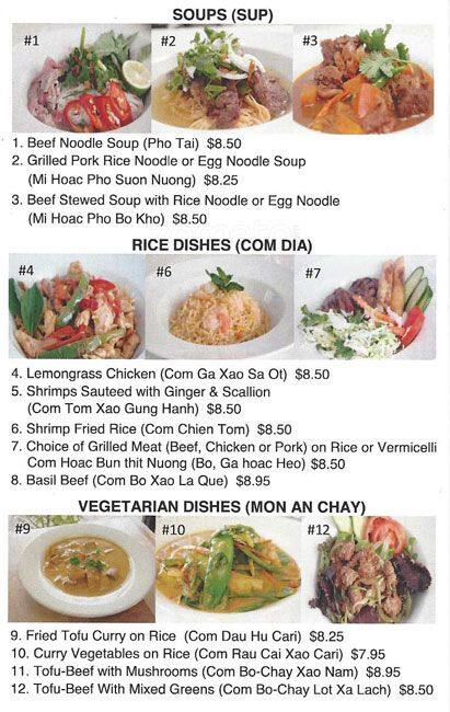 Menu at Two Little Girls restaurant, Richardson