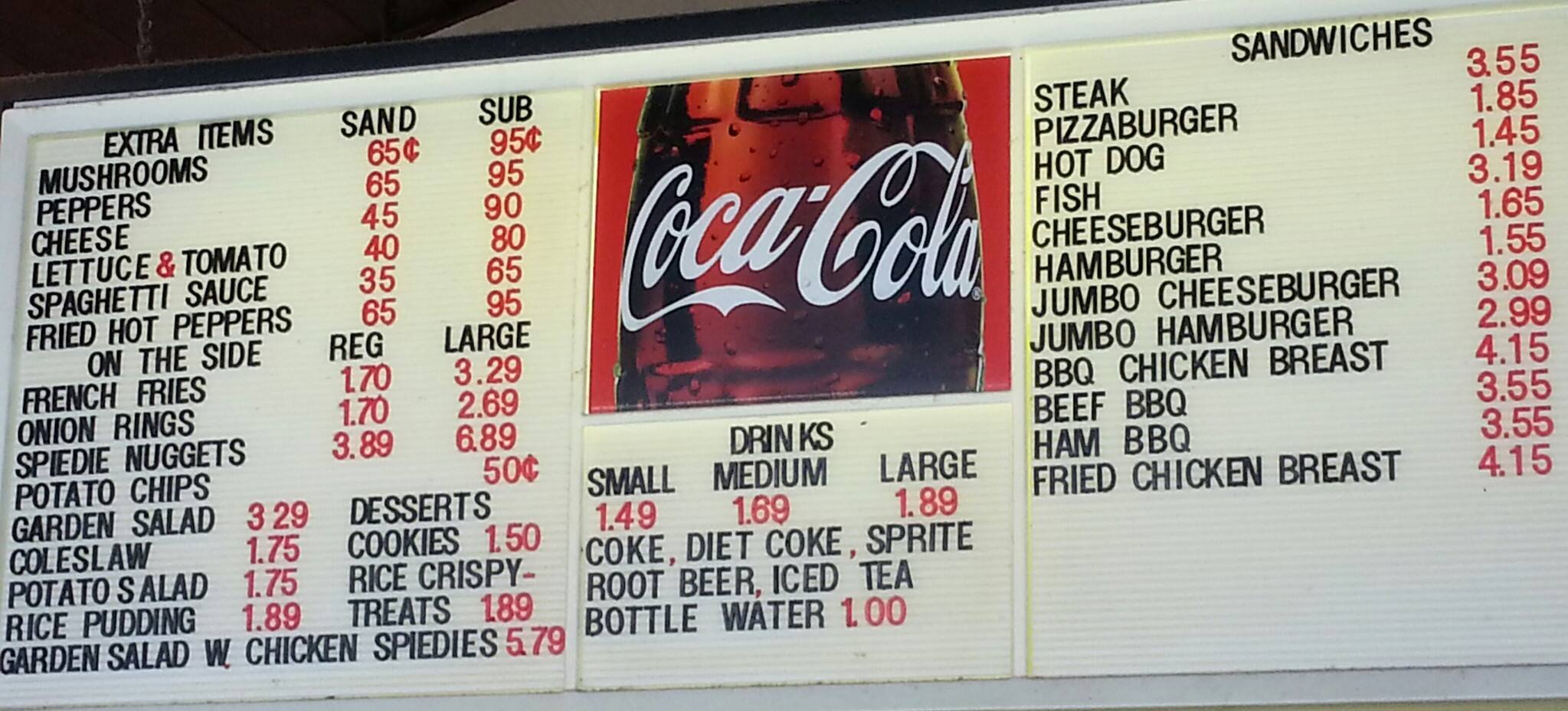 Menu at Lupo's Char-Pit BBQ, Endwell