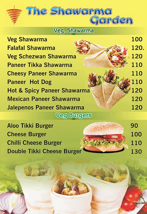 Shawarma Garden Menu | Fasci Garden