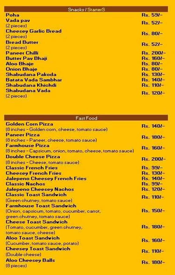 Menu of AM Pure Veg Home Food Cloud Kitchen, Vashi, Navi Mumbai