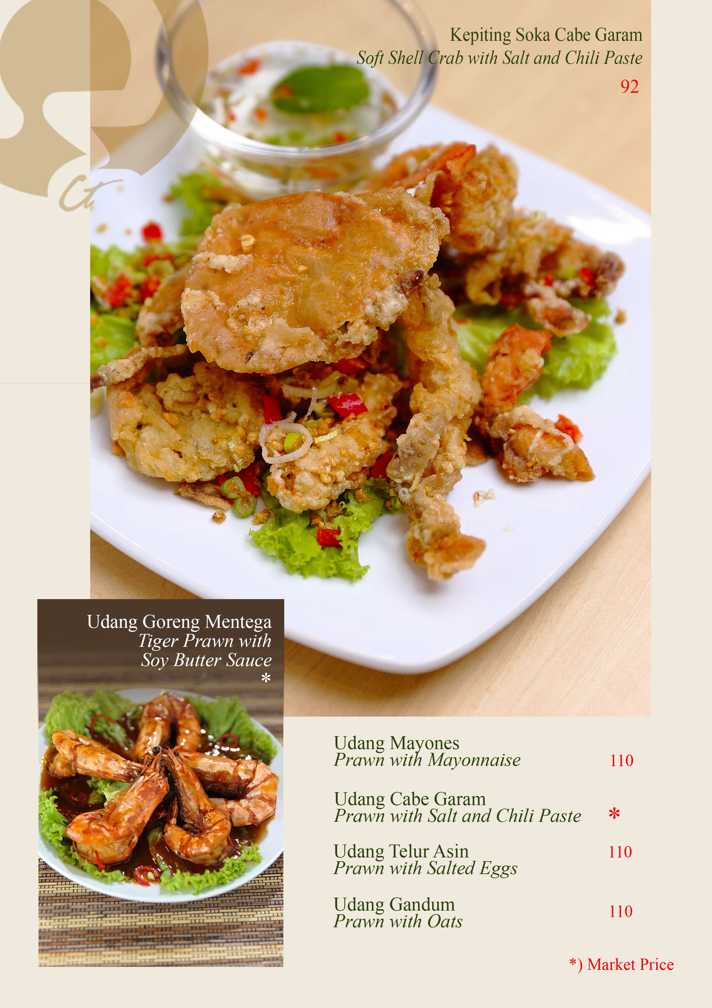 Menu at Gunung Mas Restaurant, South Jakarta, Energy Building Lt. Mezzanine