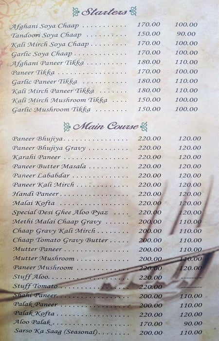 Menu at Shiv Restaurant, Faridabad, Shop No 122-123 Market Near ...