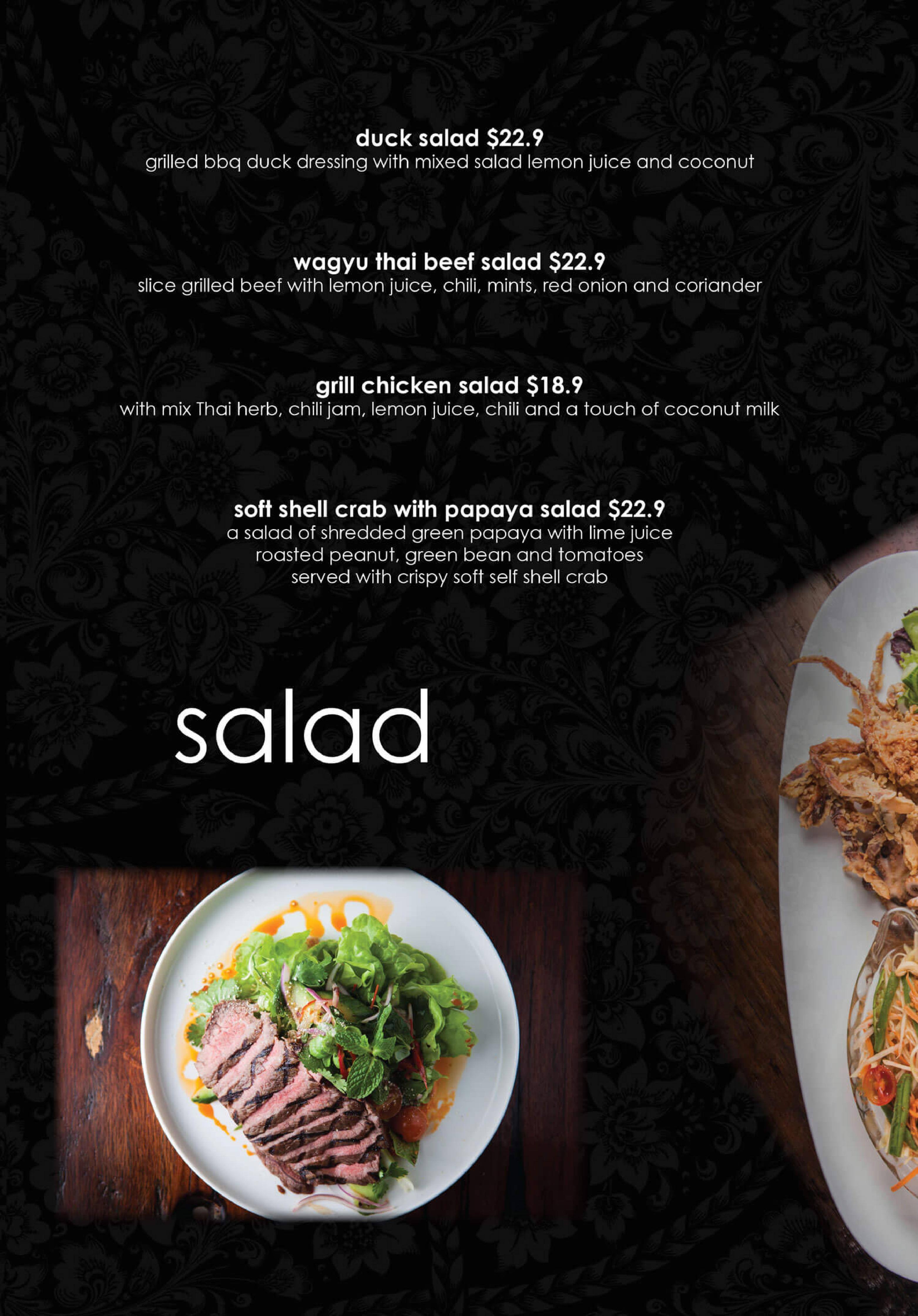 Carta del restaurante Chong Co Thai Stanhope, Stanhope Gardens, 2 Sentry Dr