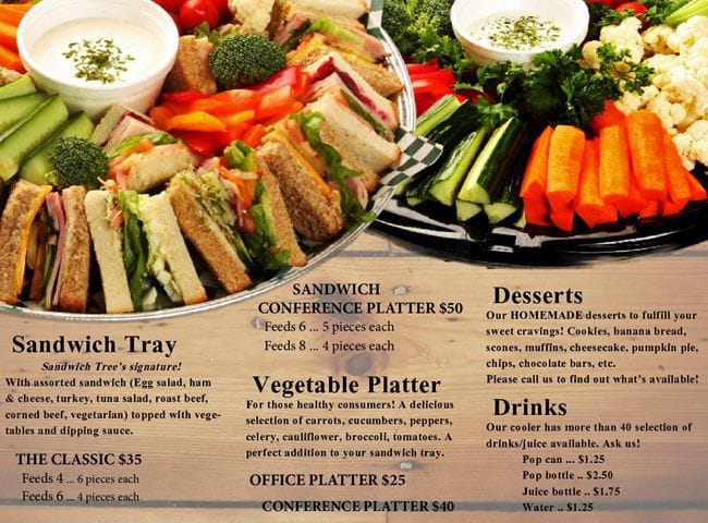 Menu at Sandwich Tree & Grill restaurant, Richmond, Cambie Rd. #213