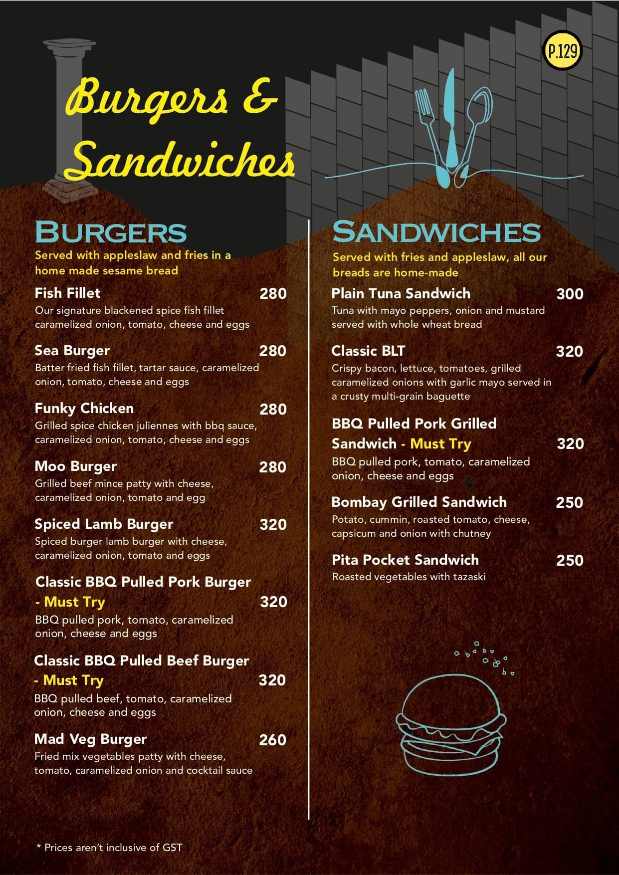 Menu at Pillar 129 Multicuisine Restaurant, Coimbatore