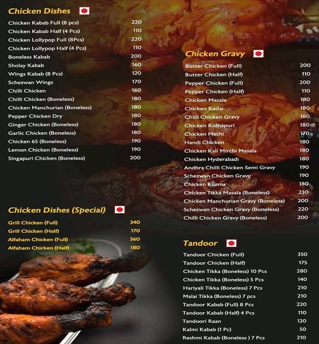 Menu of Kabab Central, Kengeri, Bangalore