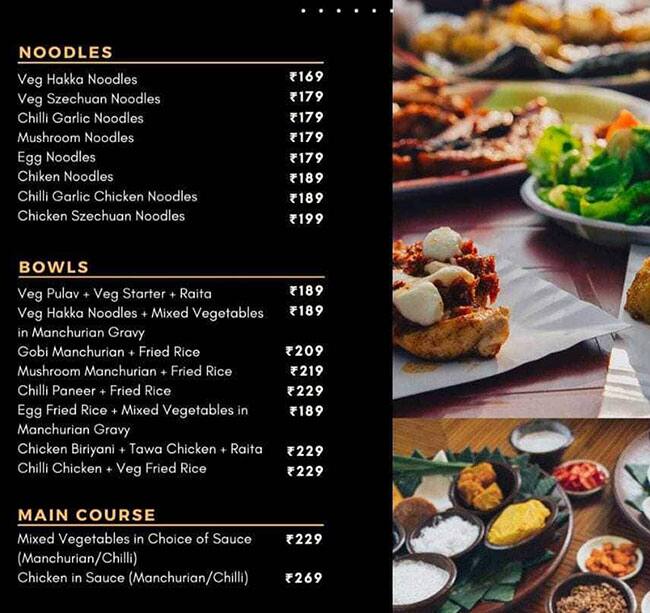 Menu at Super Spoon, Bengaluru