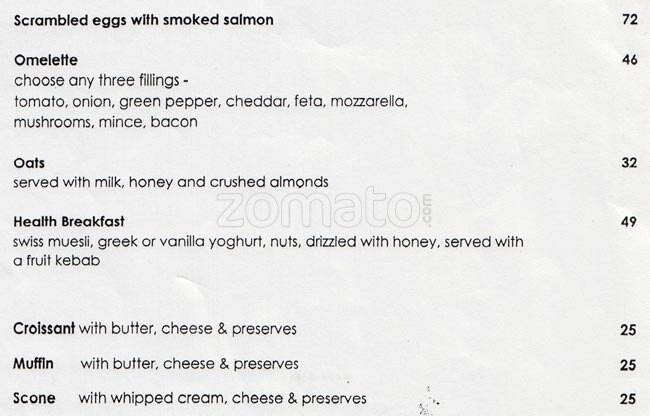 Menu at Fiddlewoods Restaurant, Germiston