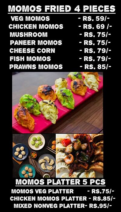 Menu of Momo Station, Iyer Bungalow, Madurai