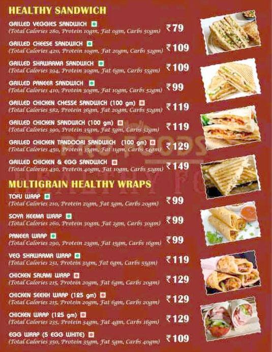 Menu of Pro Foods, Moti Nagar, New Delhi