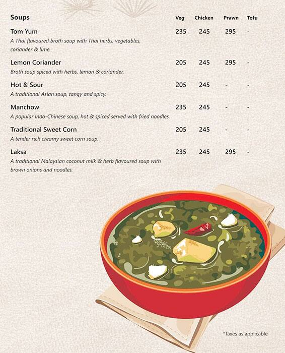Menu of Ha - Luo Oriental Cafe & Kitchen, Hitech City, Hyderabad