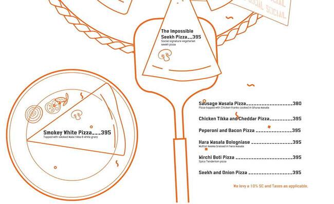 Menu at Hauz Khas Social, New Delhi