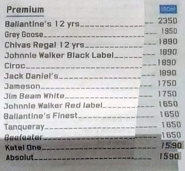 Menu at Aerocity SOCIAL, New Delhi