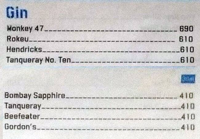 Menu at Aerocity SOCIAL, New Delhi