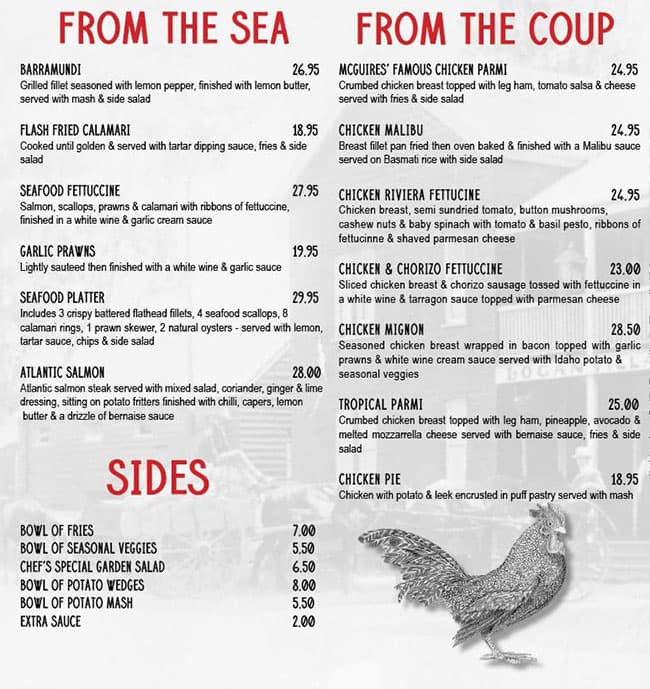 Menu at Logan Village Hotel pub & bar, Logan Village