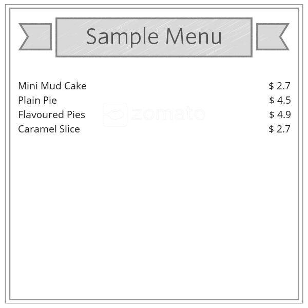 Menu at Bun 'N' Oven, Geebung