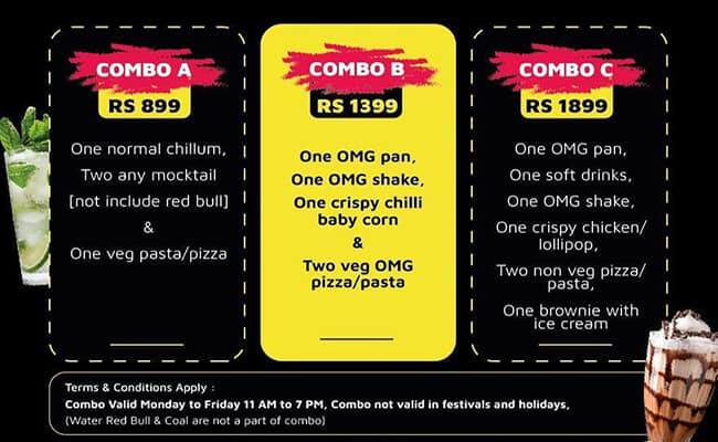 Menu of Omg Cafe, Sector 5, Salt Lake, Kolkata