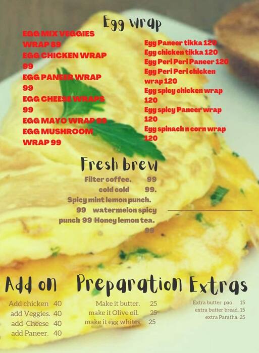 Menu of Eggway, Karve Nagar, Pune