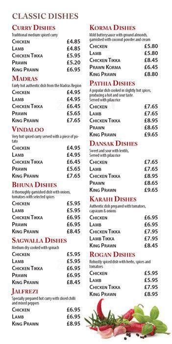 Menu at Ginger Lounge restaurant, Upminster