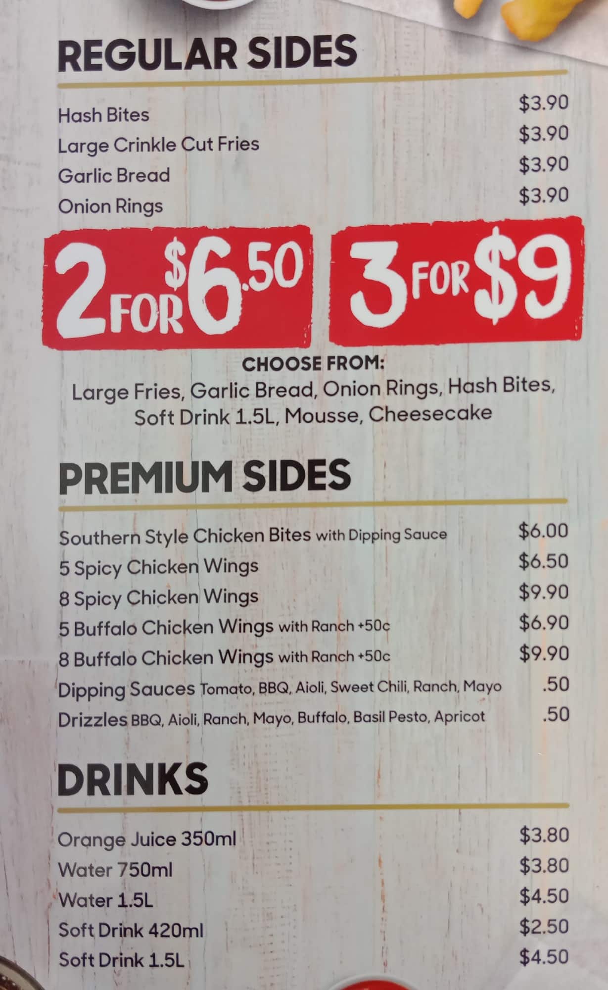 Menu at Pizza Hut Taita restaurant, Lower Hutt, High St