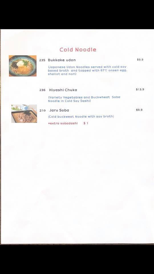 Menu at Moeru Japanese Restaurant (Welcome to call and order takeaway ...