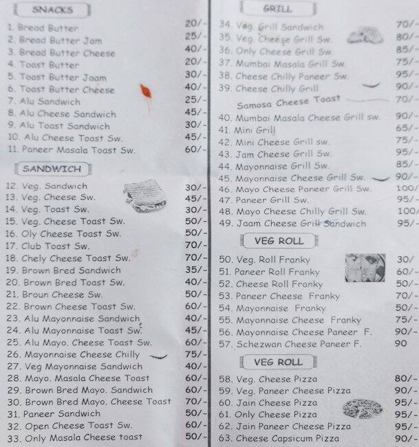 Sheetal Sandwich Corner Menu, Menu for Sheetal Sandwich Corner, Andheri ...