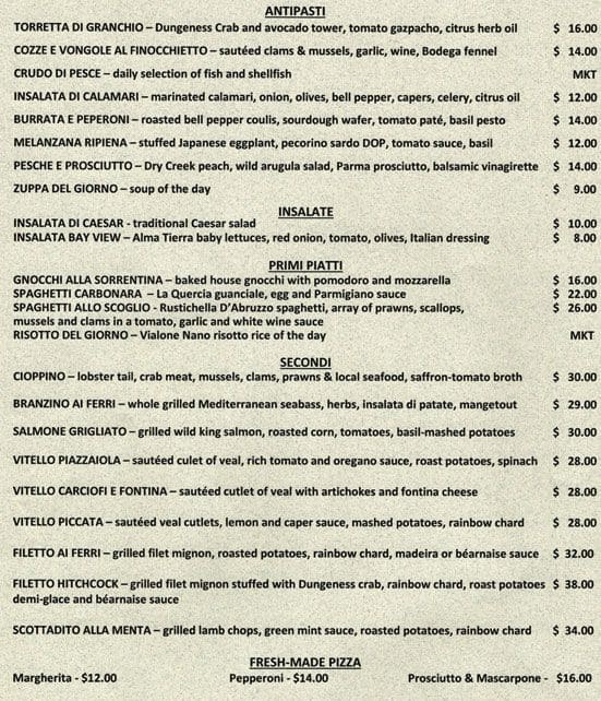 Bay View Restaurant & Lounge At The Inn At The Tides Menu - Urbanspoon ... Bay View Restaurant & Lounge At The Inn At The Tides Menu - Urbanspoon ...