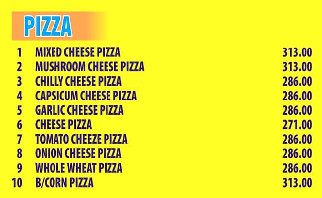 Menu of Quick Bite Cafe, Kankurgachi, Kolkata