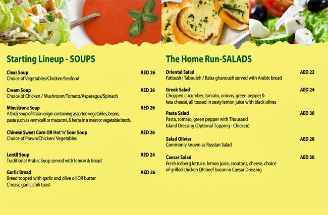 Carta del pub y bar Freddy's - Fortune Karama Hotel, Dubai