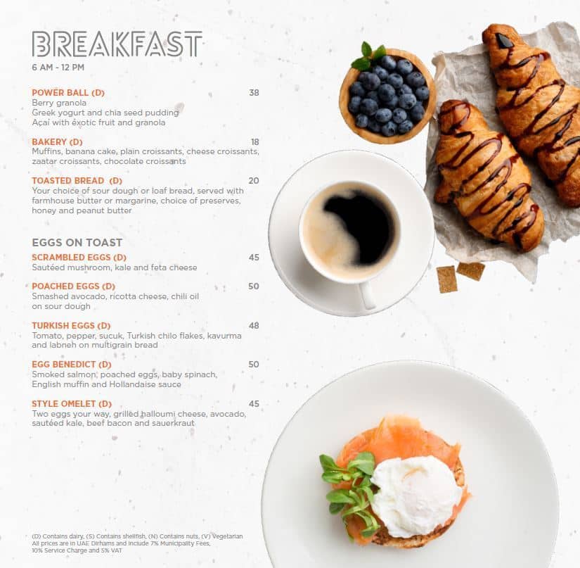 Menu of Link Café - Sheraton Dubai, Al Barsha, Dubai