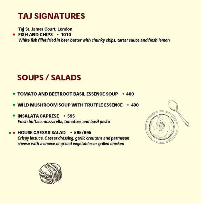 Menu at Creo - Vivanta By Taj, New Delhi