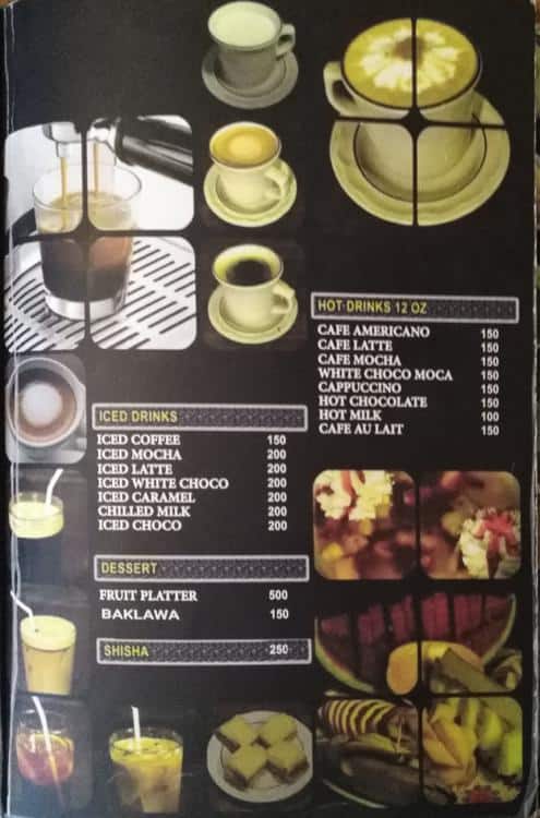 Carta de Al Batra Restaurant & Coffee Shop, Makati, 2/F Constellation ...