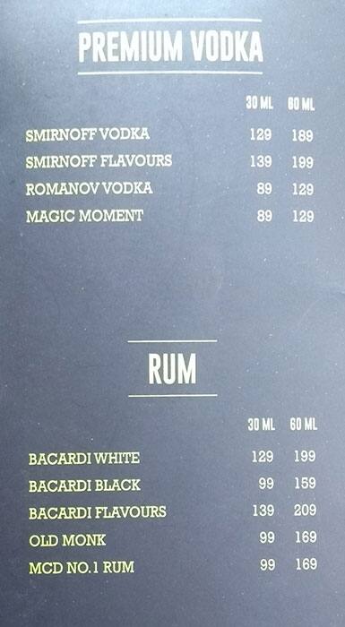 Menu at Blue shack (victoria-3), Pimpri-Chinchwad