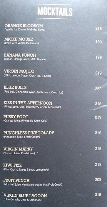 Menu at Blue shack (victoria-3), Pimpri-Chinchwad