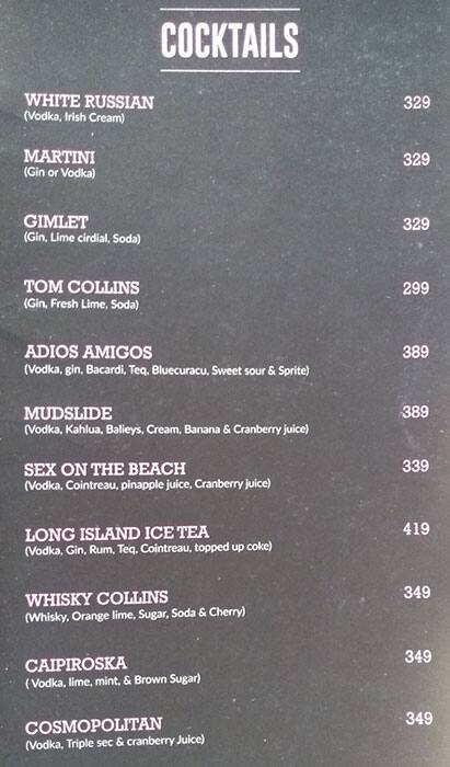 Menu at Blue shack (victoria-3), Pimpri-Chinchwad