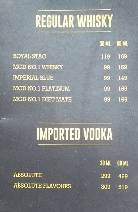 Menu at Blue shack (victoria-3), Pimpri-Chinchwad