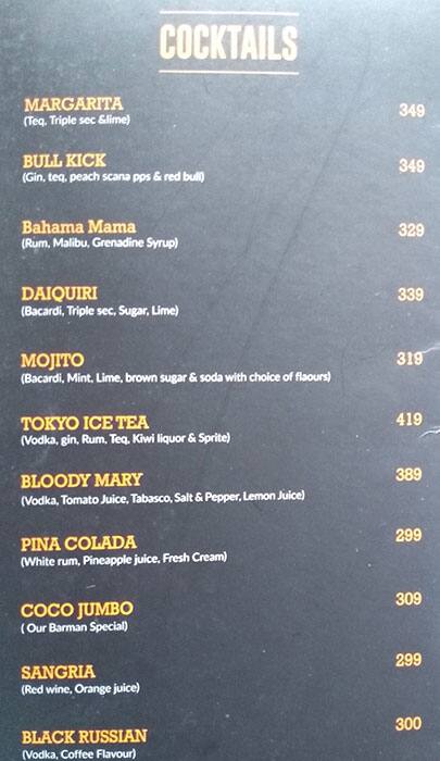 Menu at Blue shack (victoria-3), Pimpri-Chinchwad