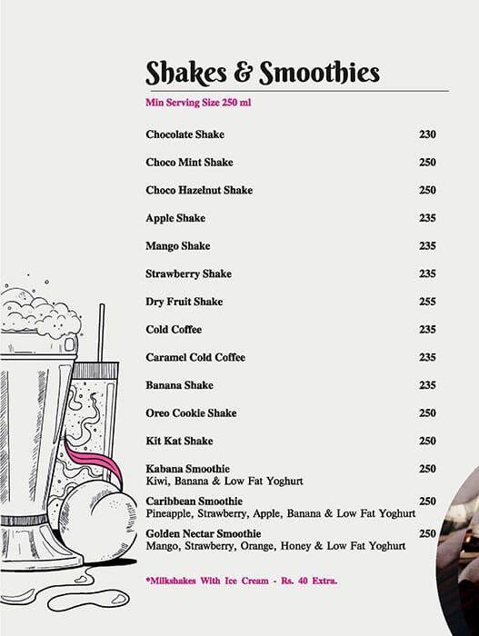 Menu at Nini's Kitchen, Ahmedabad, 9/C