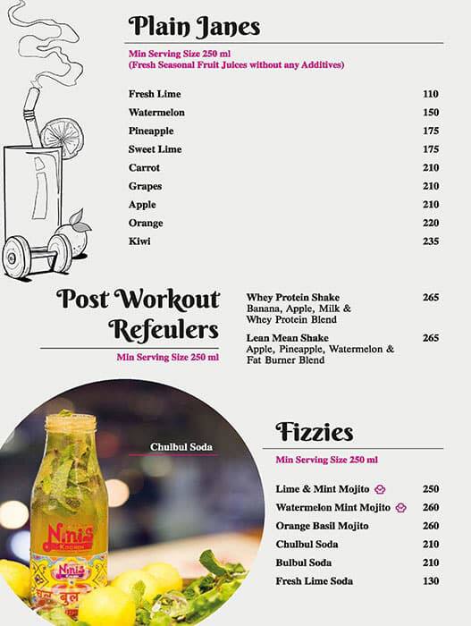 Menu at Nini's Kitchen, Ahmedabad, 9/C