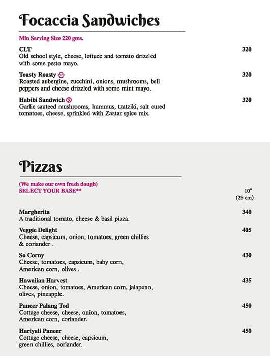 Menu at Nini's Kitchen, Ahmedabad, 9/C