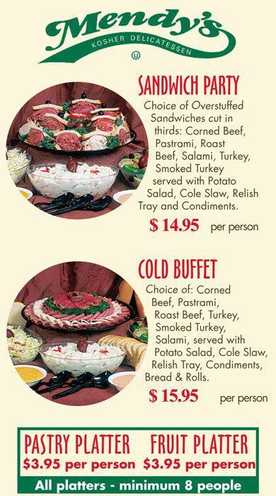 Menu at Mendy's Rock restaurant, West New York, 37 W 48th St