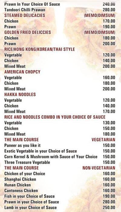 Menu at Super Taste & Twist, Jamshedpur