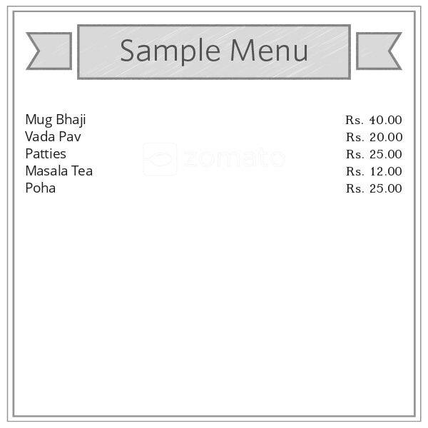 Menu of Puneri Tea And Snacks, Bavdhan, Pune