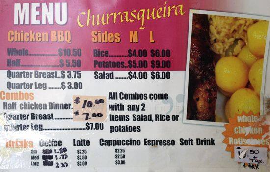 Menu at La Stella Bakery, Toronto, B Jane St