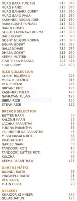 Menu at Tandoor 'n' Spice, Delhi, Near M2K Cinema