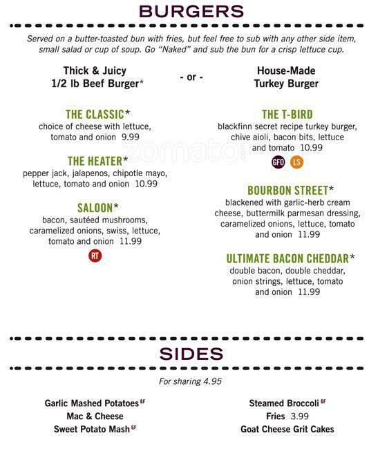 Menu at Rooftop 210 pub & bar, Charlotte